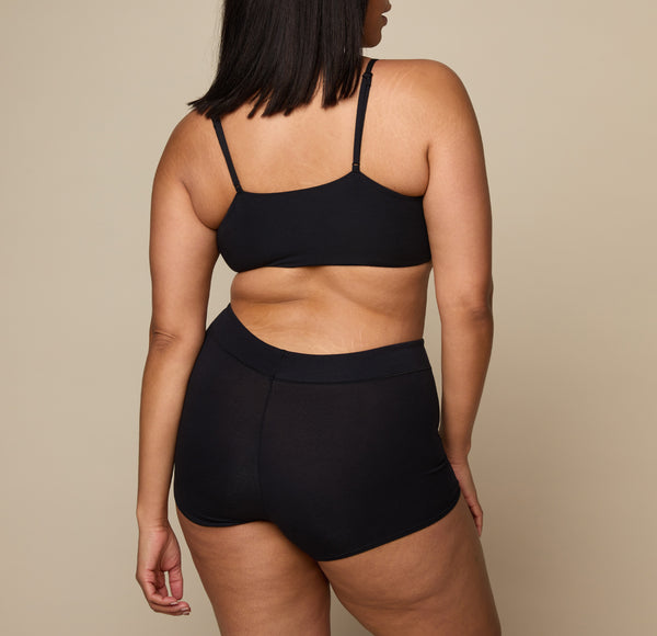 Cloud Cotton Highwaist Boyshort - Black – Harper Wilde